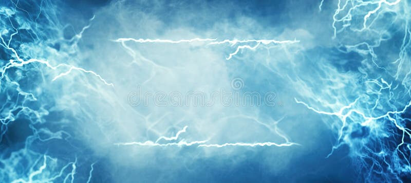 Electric Blue Lightning Hole Vortex and Smoke Effect Background Stock ...