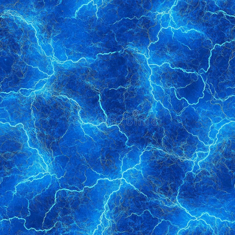 Electric Blue Lightning Pattern with Dynamic Energy Streaks on Dark ...