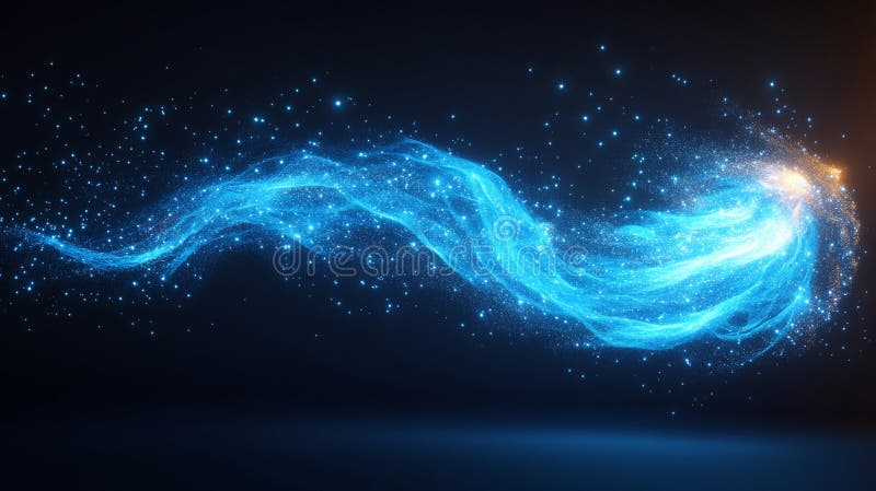 Electric Blue Lightning Strike, Abstract Energy Discharge, Powerful ...