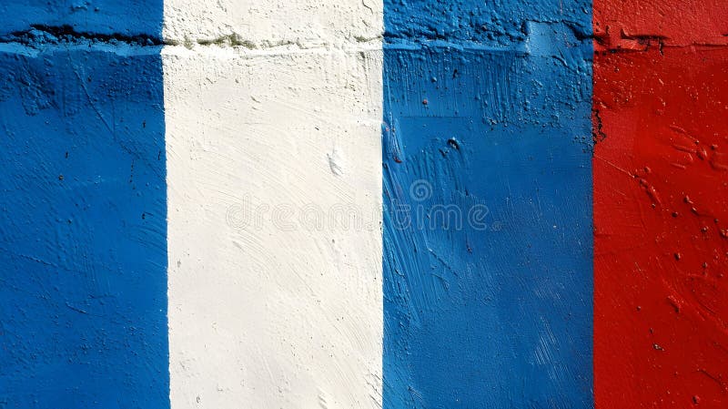 Electric Blue Rectangle Painted on Wood Wall with Magenta Pattern Stock ...