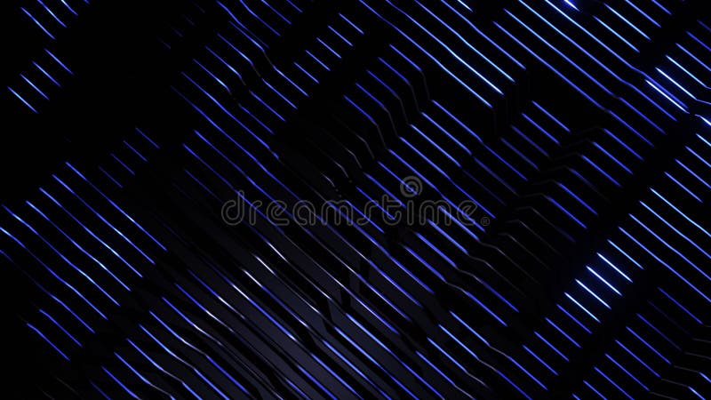 Electric Blue Neon Line Pattern Glowing on Dark Futuristic Background ...