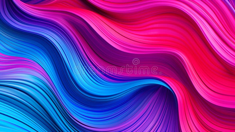 Electric Blue and Pink Neon Gradients Abstract Pattern Design Stock ...