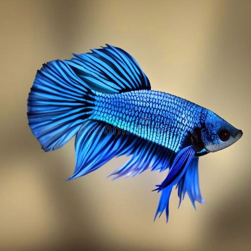 Electric Blue Siamese Fighting Fish Stock Image - Image of underwater ...