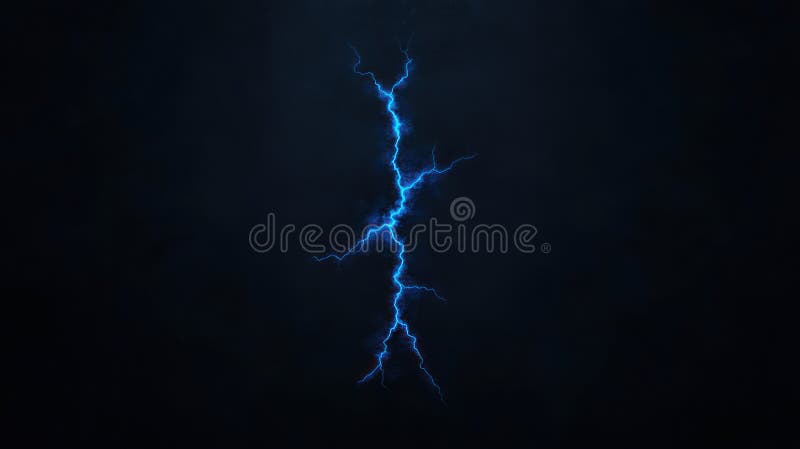Electric Blue Storm: Dynamic Lightning Effect Background Stock ...