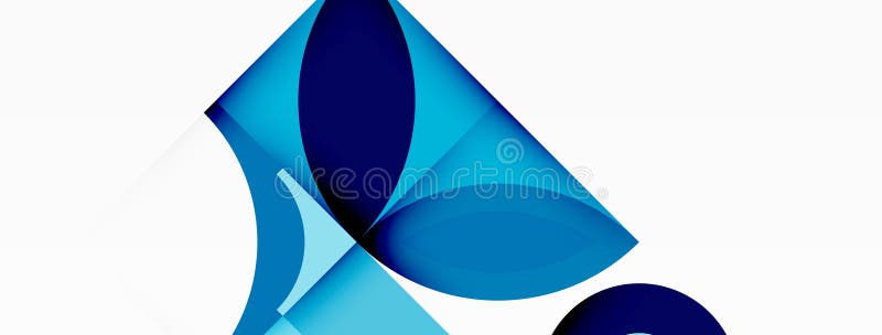 Electric Blue Triangle on Liquid White Surface, Creating an Aqua ...