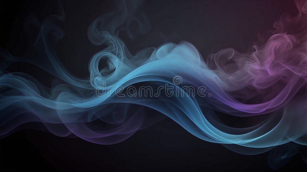 Electric Blue Wave Motion Effect. AI Generated Stock Illustration ...