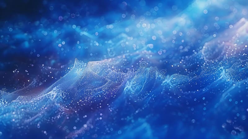 Electric Blue Waves: Abstract Glowing Particles Background Texture ...