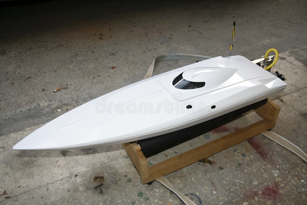 Electric boat model stock image. Image of mounted, wooden - 18571461