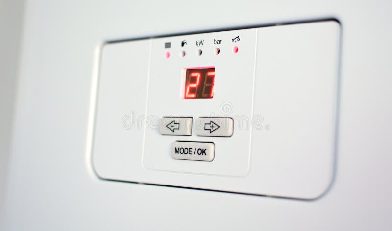 Electric Boiler Control Panel Stock Image - Image of heat, appliance ...