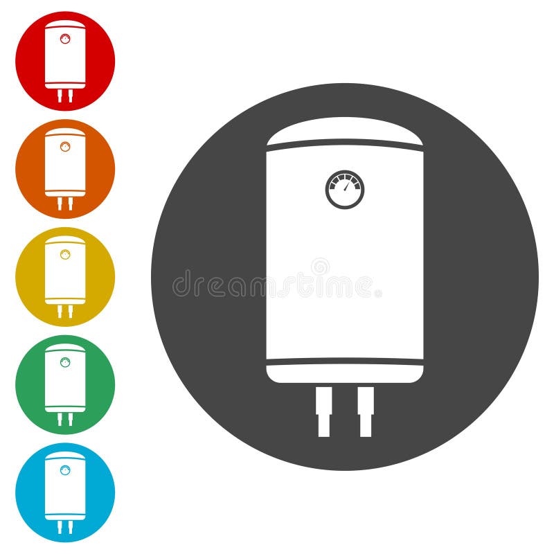Electric Boiler Icon - Vector Illustration Stock Vector - Illustration ...