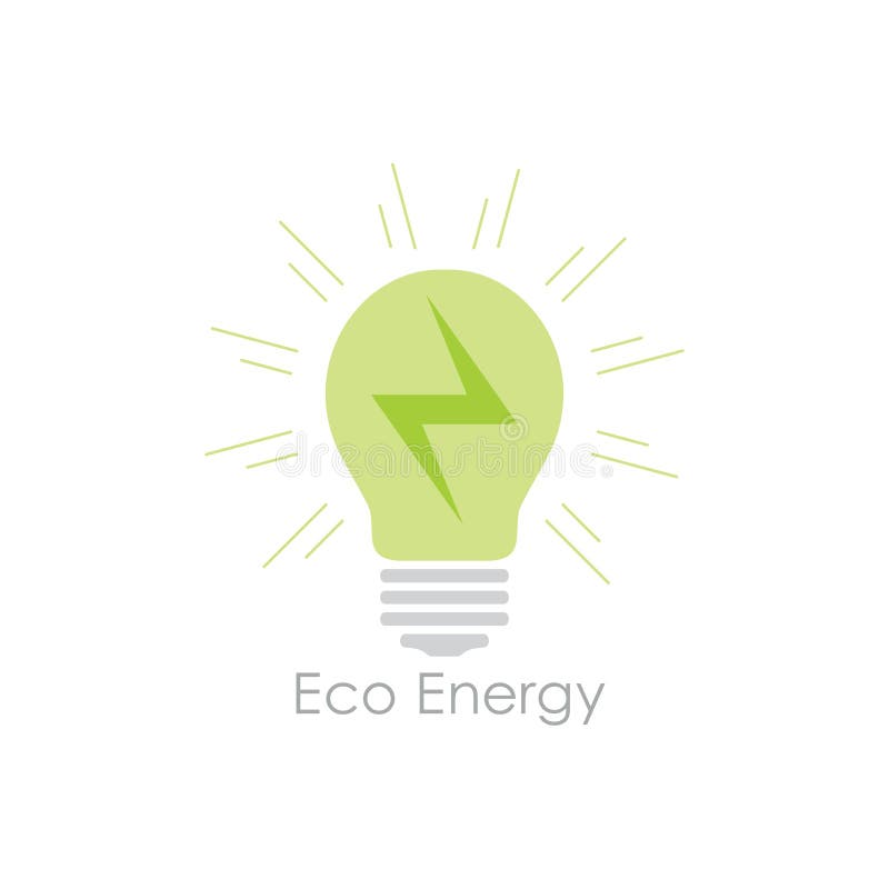 Electric Bolt Green Eco Energy Shine Design Vector Stock Vector ...