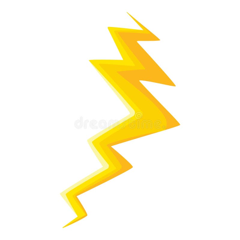 Electric Bolt Icon Cartoon Vector. Power Charge Shock Stock Vector ...