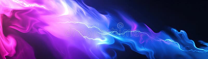 Electric Bolts of Neon Color Burst Forth in Striking Shades of Blue and ... Electric Bolts of Neon Color Burst Forth in Striking Shades of Blue and ...