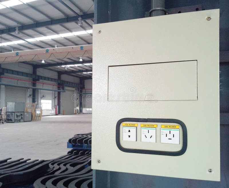Electric Box in the Factory Stock Photo - Image of energy, technology ...