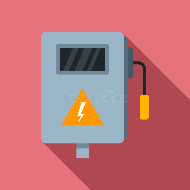 Electric Panel Box Icon, Simple Style Stock Vector - Illustration of ...