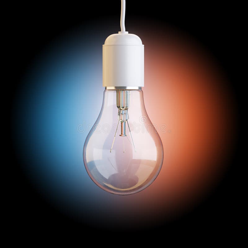 Electric Bulb on Artistic Background Stock Image - Image of black ...