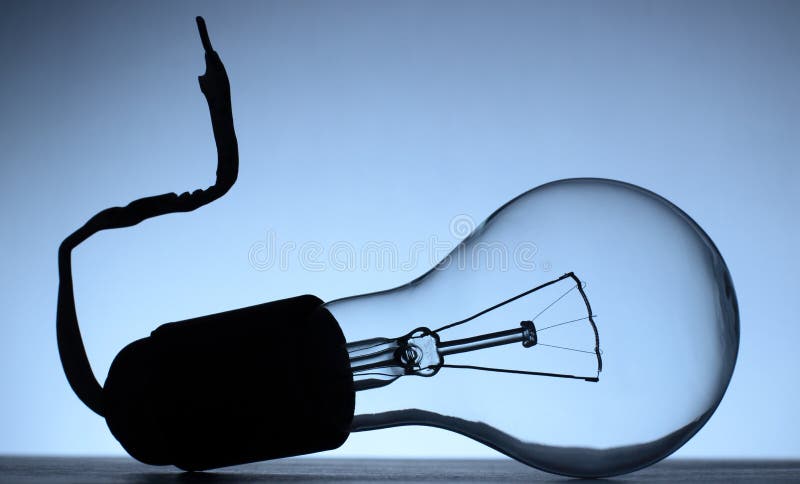 Electric Bulb Installed into Disconnected Lamp Socket Stock Image ...