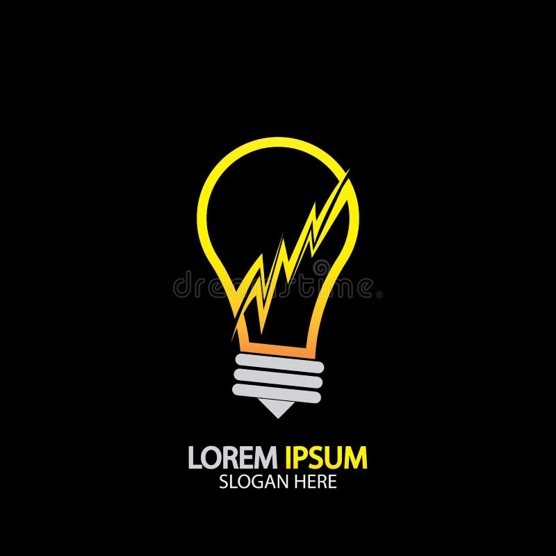 Bulb Logo with Line Technology, Light Bulb Idea Icon with Circuit Board ...