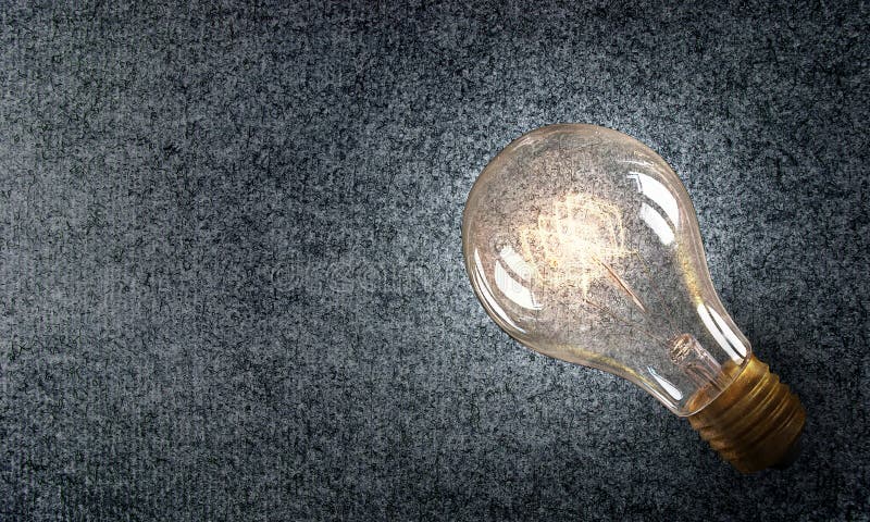 Electric Bulb on Texture . Mixed Media Stock Image - Image of solve ...