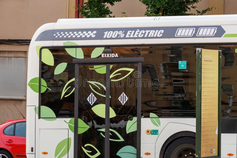 Electric Bus of the Smart City of Alcoy Editorial Image - Image of ...