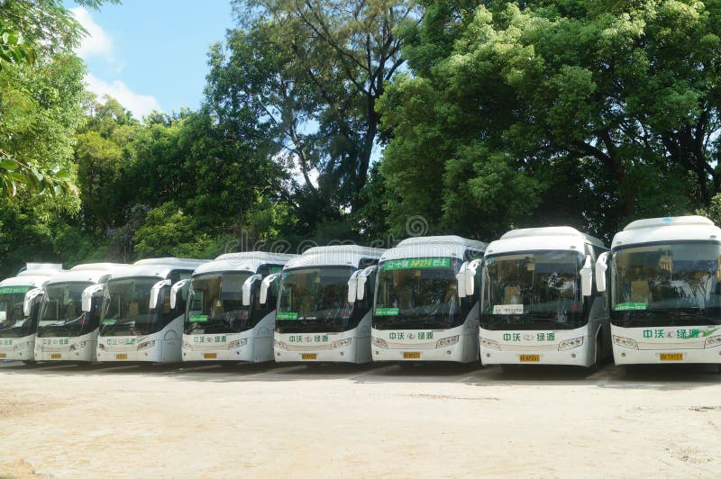 Electric bus editorial stock image. Image of pure, cars - 74911214