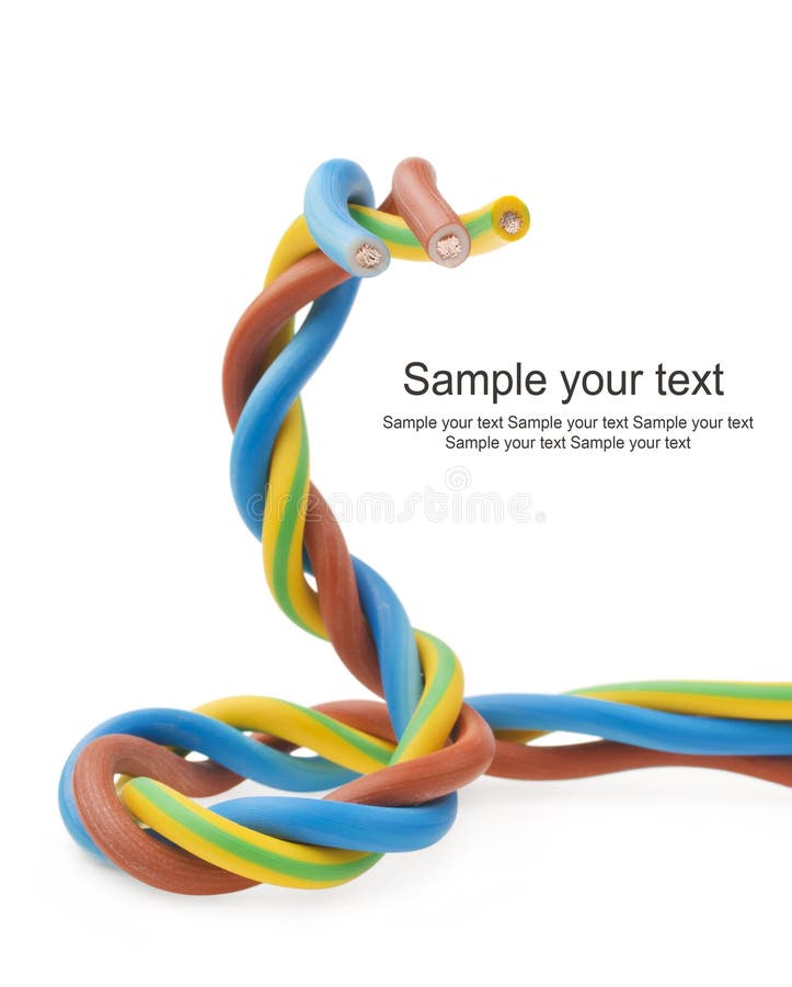 Electric cable stock photo. Image of electrical, green - 42763086