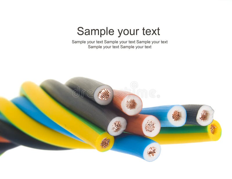 Electric cable stock photo. Image of energy, construction - 42763066