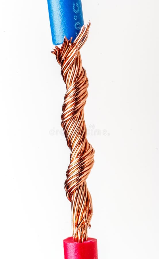 Electrical Cable At Connected To Junction Box. Stock Photo - Image of ...