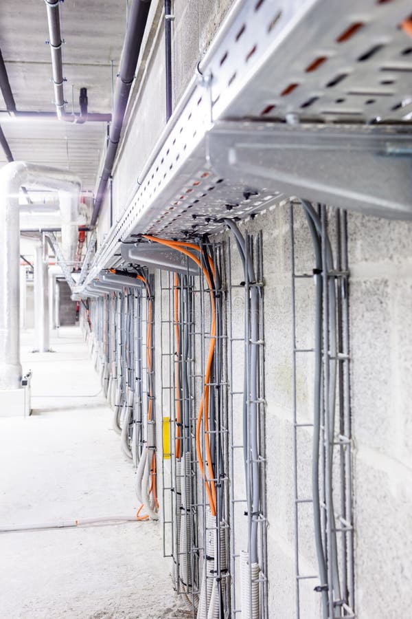 Electric cable duct stock image. Image of cable, industrial - 95355391