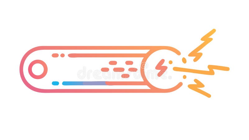 Electric Cable Energy Flow and Power Distribution Icon, Vector Design ...