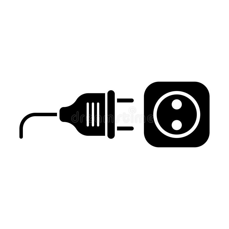 Electric Cable Icon Vector on Trendy Design Stock Vector - Illustration ...