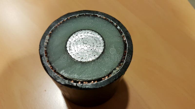 Cross Section of Twenty Kilovet Medium Voltage Cable Stock Image ...