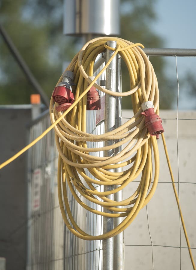 Electric Cable for Plugging Devices with Power Stock Photo - Image of ...