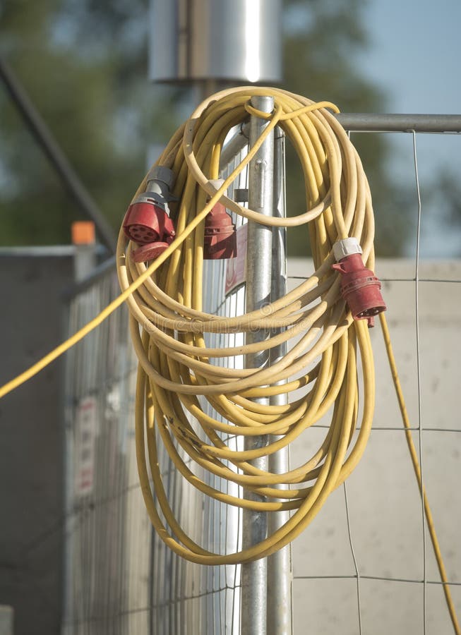 Electric Cable for Plugging Devices with Power Stock Photo - Image of ...