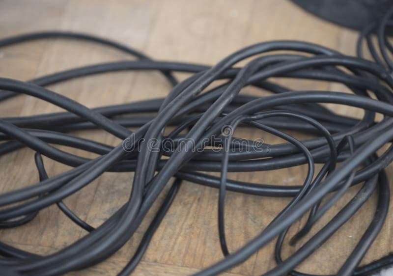 Electric Cable for Plugging Devices with Power Stock Image - Image of ...