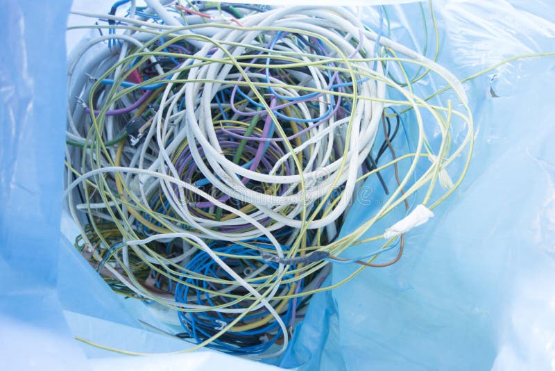 Electric Cable for Plugging Devices with Power Stock Photo - Image of ...