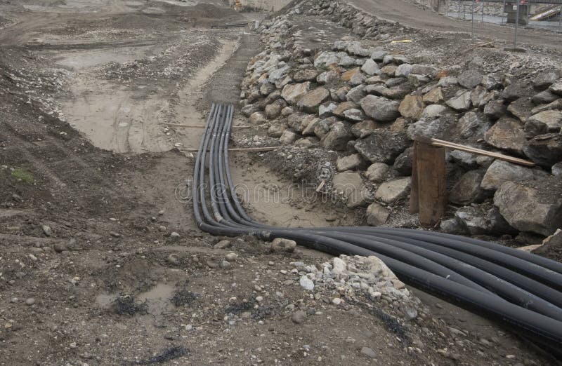 Electric Cable for Plugging Devices with Power Stock Image - Image of ...