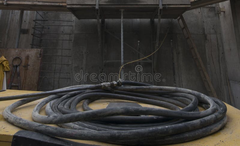 Electric Cable for Plugging Devices with Power Stock Photo - Image of ...