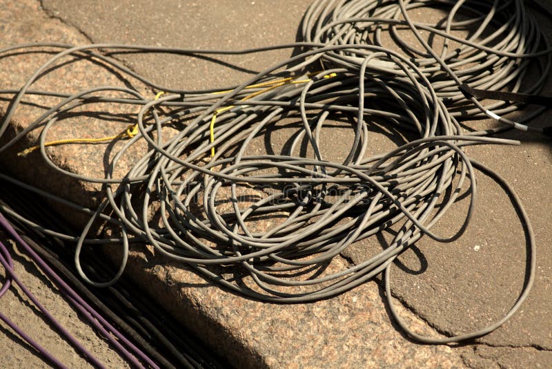 Electric cable stock image. Image of business, color - 46575007