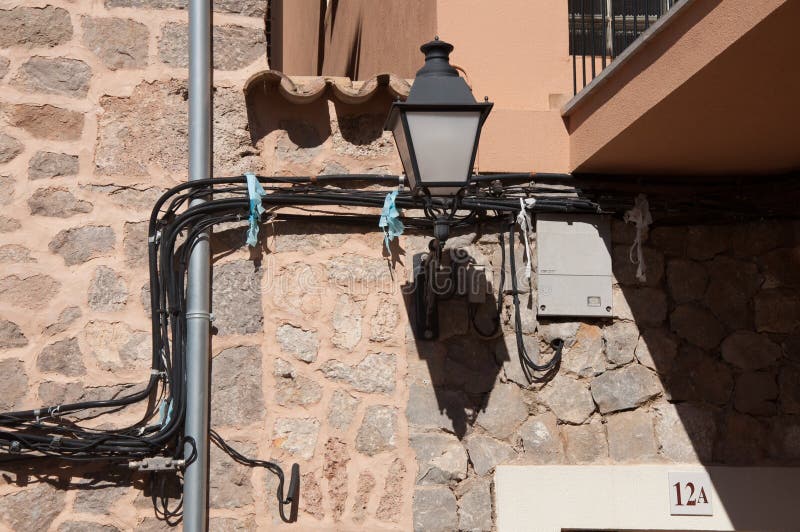 Electric cable stock image. Image of venter, spain, underbelly - 60523249