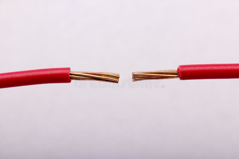 Electric cable stock photo. Image of installation, close - 41506232