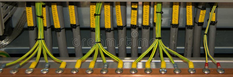 Electric cables connection stock image. Image of ground - 46480457