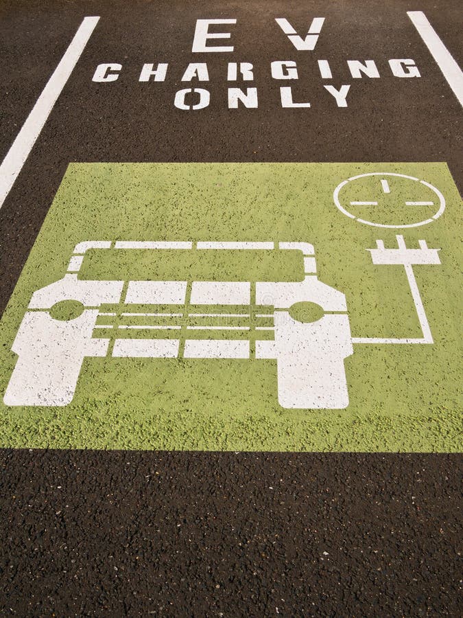 Electric Car Charging Bay stock image. Image of friendly - 26134859