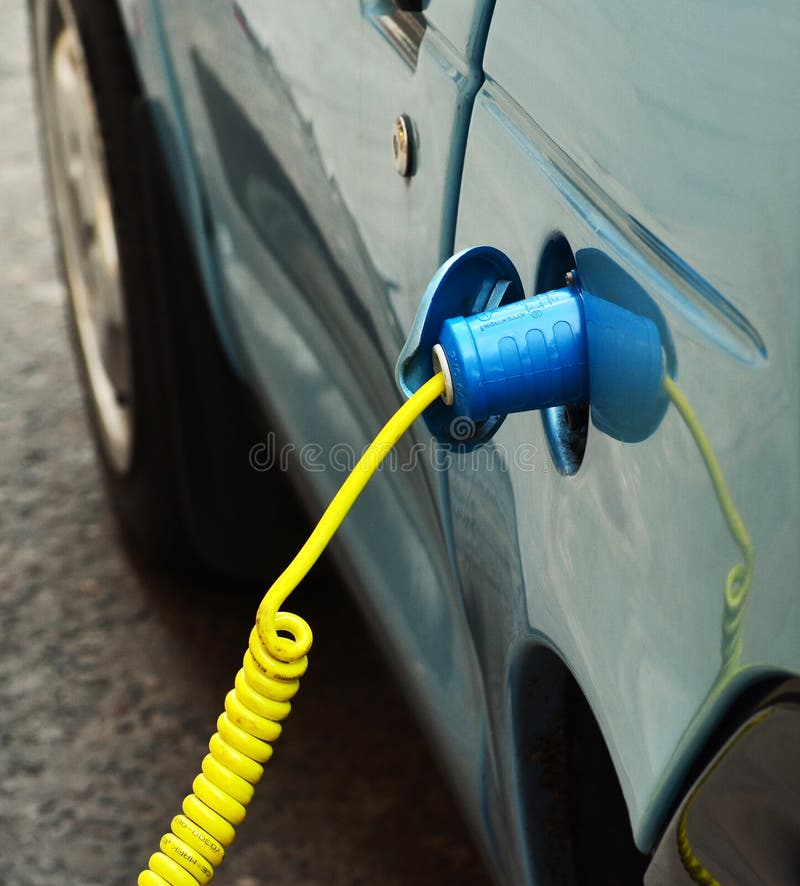 Electric Car and Gasoline Car Concept Stock Photo - Image of automobile ...