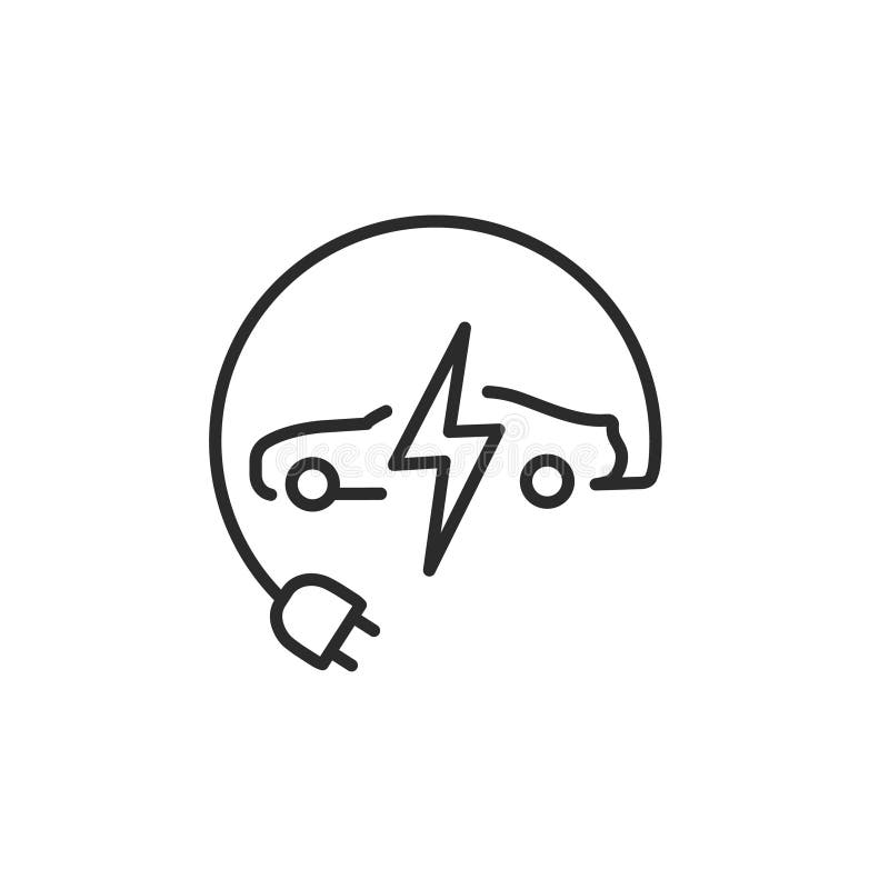 Electric Car Charging Icon stock vector. Illustration of clean - 316926131