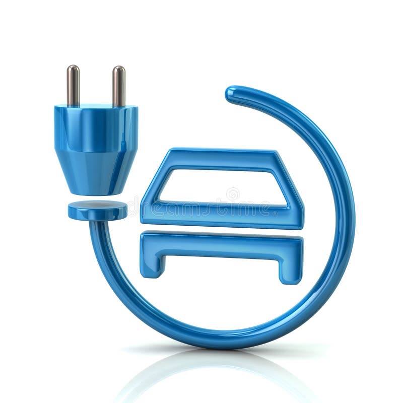 Electric Car Charging Blue Stock Illustrations – 2,766 Electric Car ...