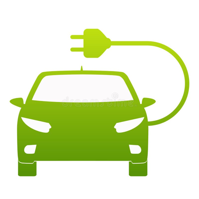 Electric Car Charging Point Icon Vector Stock Vector - Illustration of ...
