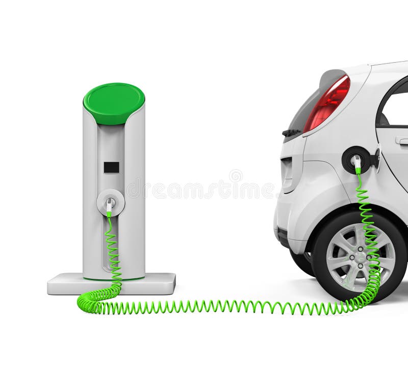 Electric Car Charging Point Stock Illustrations – 4,797 Electric Car ...