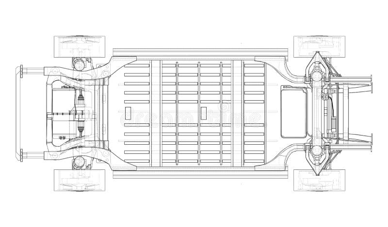 Car Chassis Blueprint Stock Illustrations – 239 Car Chassis Blueprint ...