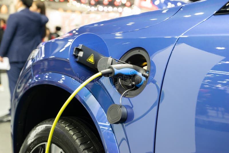 Electric Car Clean Energy the Future City Stock Image - Image of modern ...